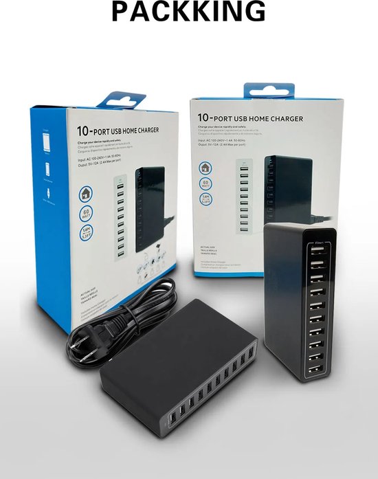 Oplaadbare 10 USB UNIT | bol.com