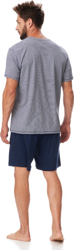 Key Katoenen Pyjama Heren Volwassenen | Korte Mouw Korte Broek ...