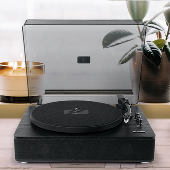 Muse MT-106WB - Stereo platenspeler met bluetooth en encoding-functie, zwart | bol