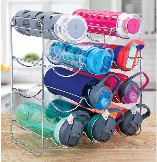 Flessenhouder - Metalen wijnflessenhouder voor maximaal 12 flessen ...