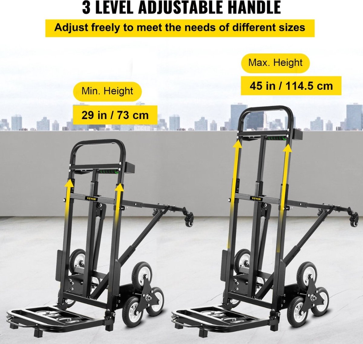 Steekwagen Opvouwbaar – Transportwagen Met 8 Wielen - Steekwagen ...