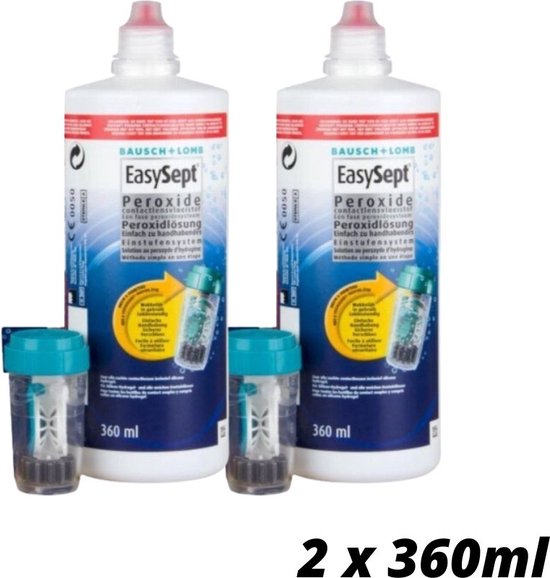 EasySept® Duo-pack | 2x360ml + 2x lenshouder met disk | bol