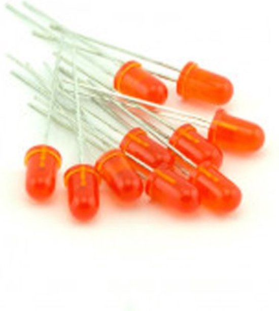 5mm Led lampjes Oranje - Helder - 10 stuks | bol