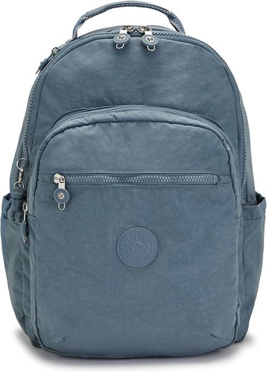 Kipling Seoul Backpack Brush Blue | bol.com