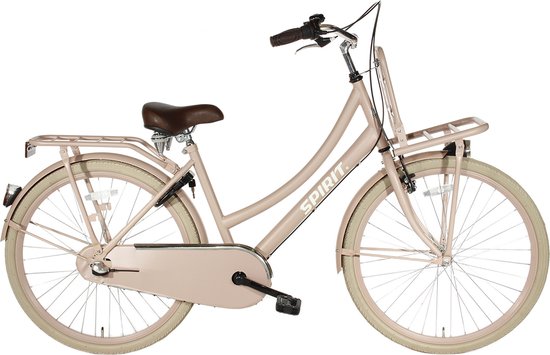 Spirit Cargo N3 Meisjesfiets Zalm-Roze 24 inch - 3 versnellingen | bol.com