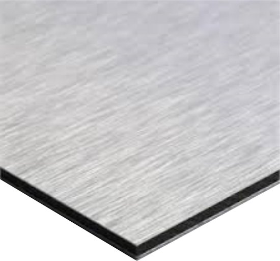 Dibond naambord RVS geborsteld staal - gepersonaliseerd- kader - naar eigen wens te... | bol