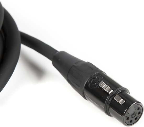 lightmaXX Ultra Series 5-Pin DMX Cable 3m (Black) - DMX-kabel | bol