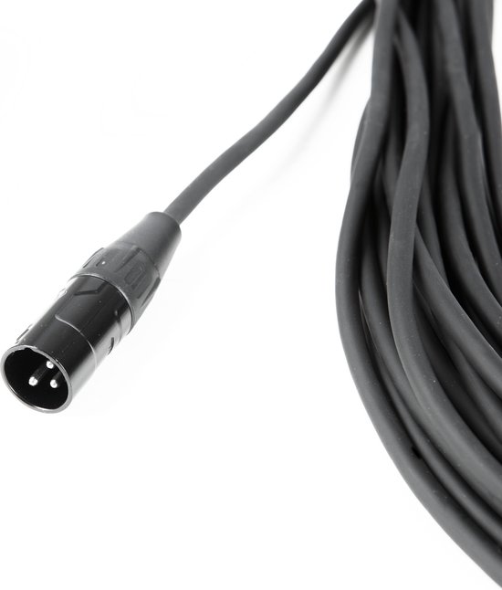 lightmaXX Ultra Series 3-Pin DMX Cable 20m (Black) - DMX-kabel | bol