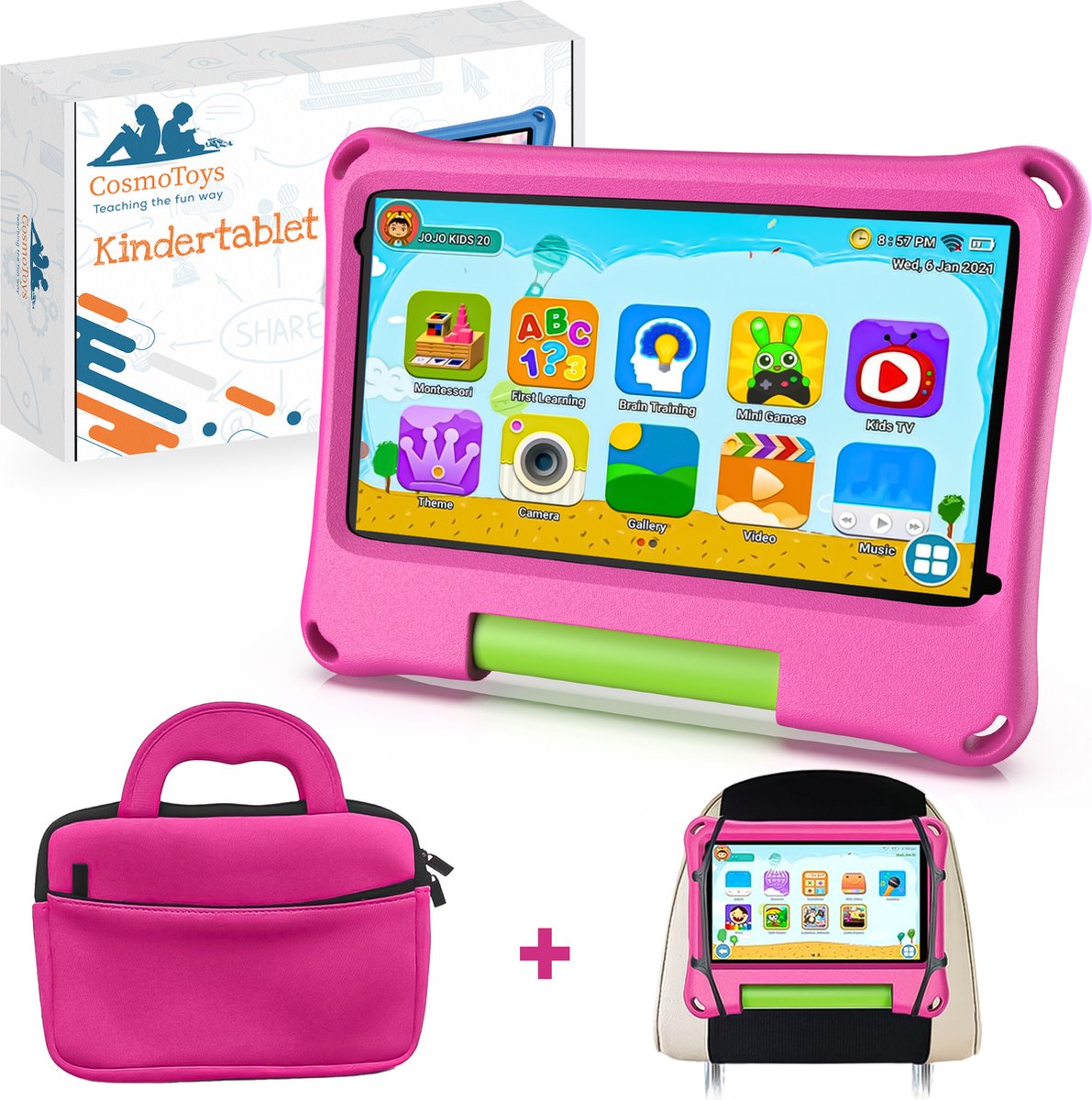CosmoToys® Kids Tablet - Kindertablet - Tablet Kinderen - Vanaf 3 Jaar ...