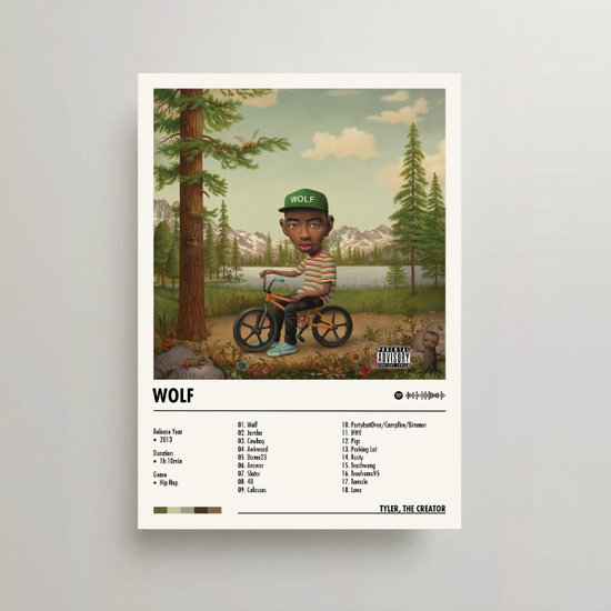 Tyler the Creator Poster - Wolf Album Cover Poster 2 - Tyler the ...