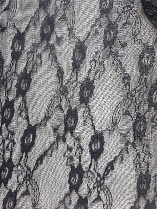 3 meter kant stof zwart gaas dunne net stoffen kanten stofje kantstof ...