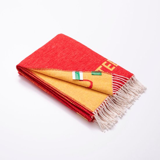 Deken Benetton LOGO RAINBOW BE Rood Geel | bol.com
