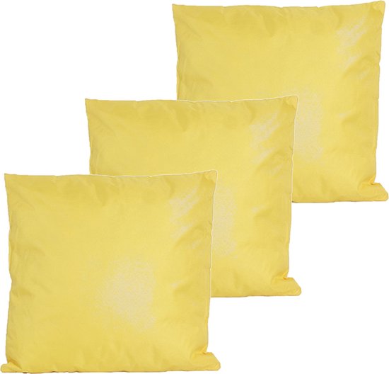 Anna's collection buitenkussens - 3x - geel - 60 x 60 cm - binnen ...
