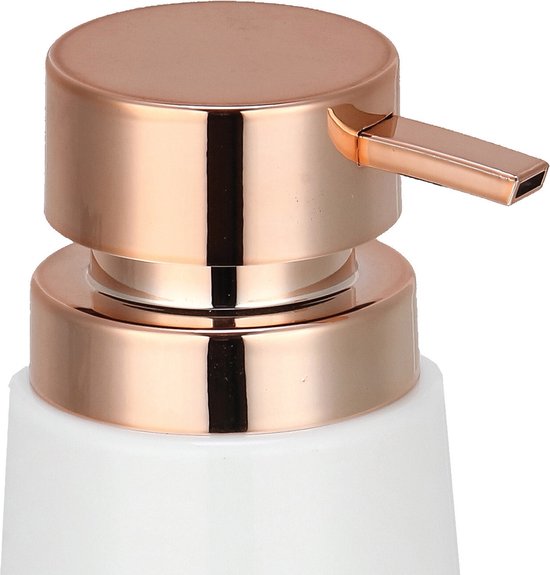 MSV Zeeppompje/dispenser - Coruna - PS kunststof - wit/koper - 8 x 15 ...