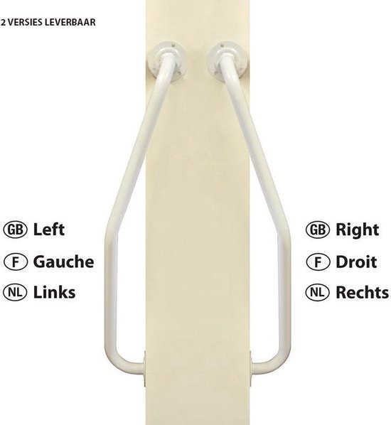 Comforthulpmiddelen Beugel voor trapleuning - Rechtshandig - Plastic ...