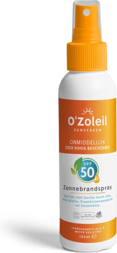 Ozoleil Zonnespray Lichaam SPF 50 - 2x 125 ml - Voordeelverpakking ...