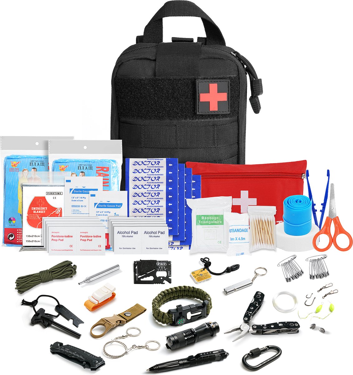 RHYTHMFLAME Survival kit - Survival armband - zakmes - paracord armband ...