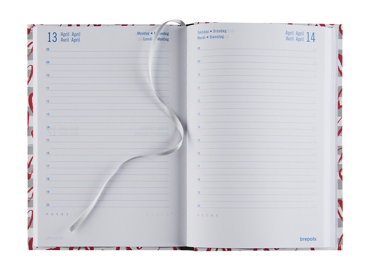 Brepols Schoolagenda 2023-2024 - KASHMIR - Dagoverzicht - Blauw - 11.5 x 16.9 cm | bol.com