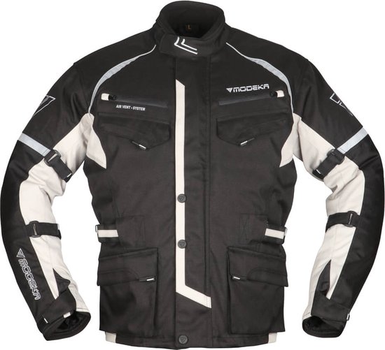 Modeka Jacket Tarex Black Dark Grey - Maat 4XL | bol.com