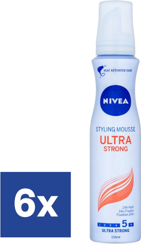 Nivea Ultra Strong N°5 Haarmousse - 6 x 150 ml | bol.com