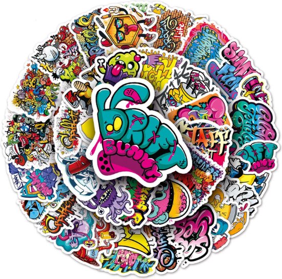 Daily Essentialz Graffiti Stickers Tags - Skate stickers - Skateboard Stickers -... | bol