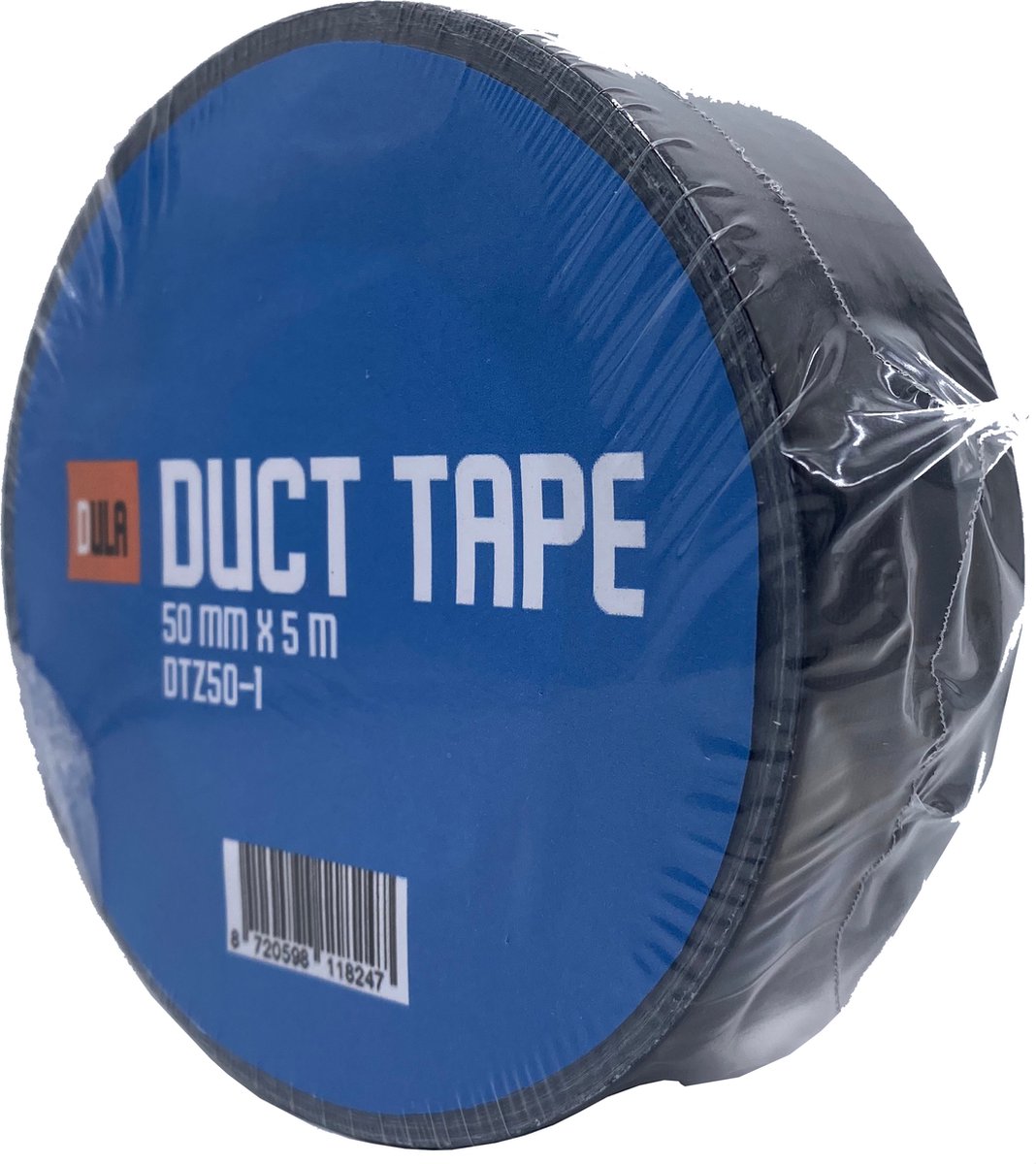 DULA Duct tape - Zwart - 50mm x 50m - 1 Rol Duckttape | bol.com
