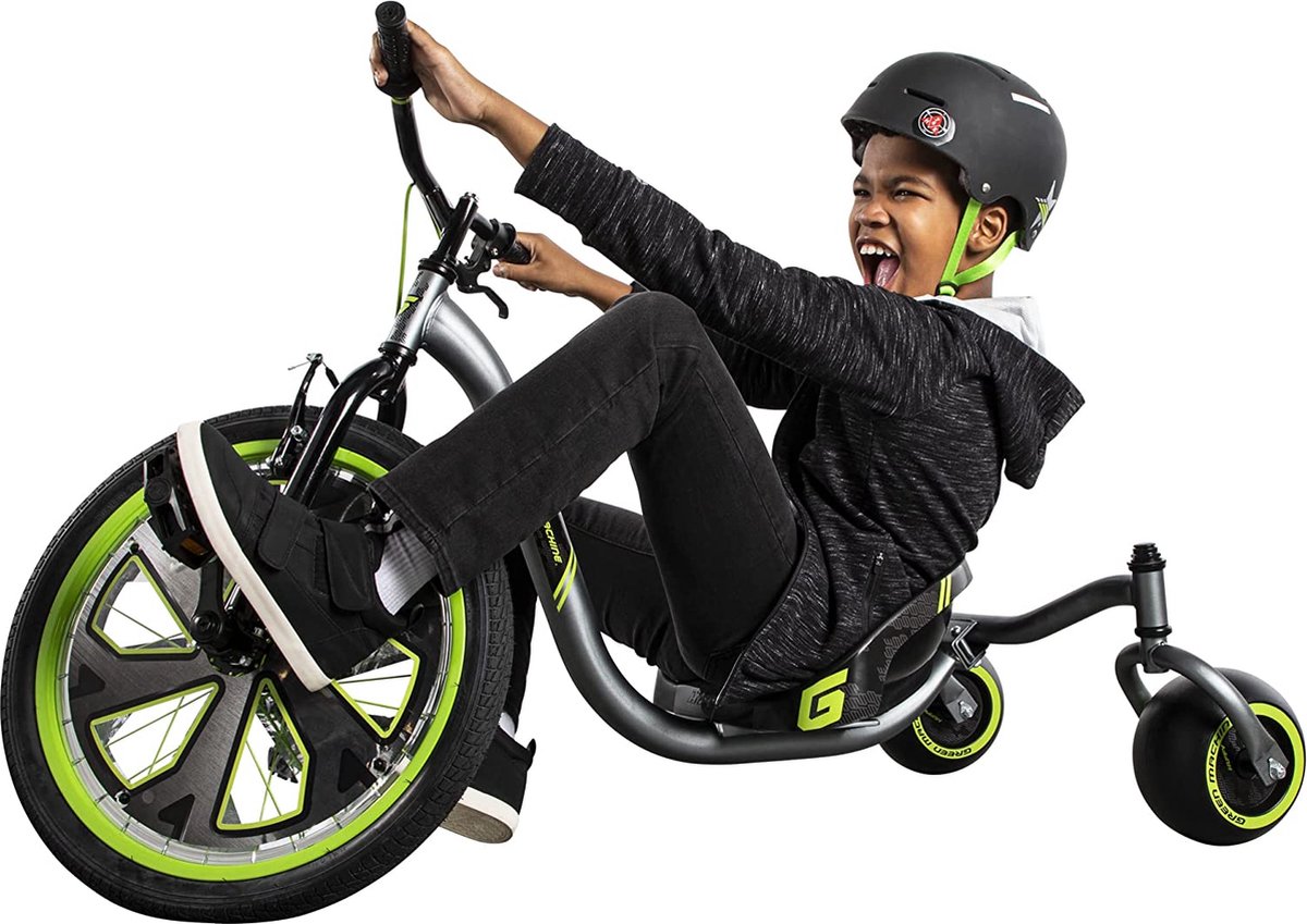 Huffy Green Machine drift trike go-kart stunt driften en spinnen ...
