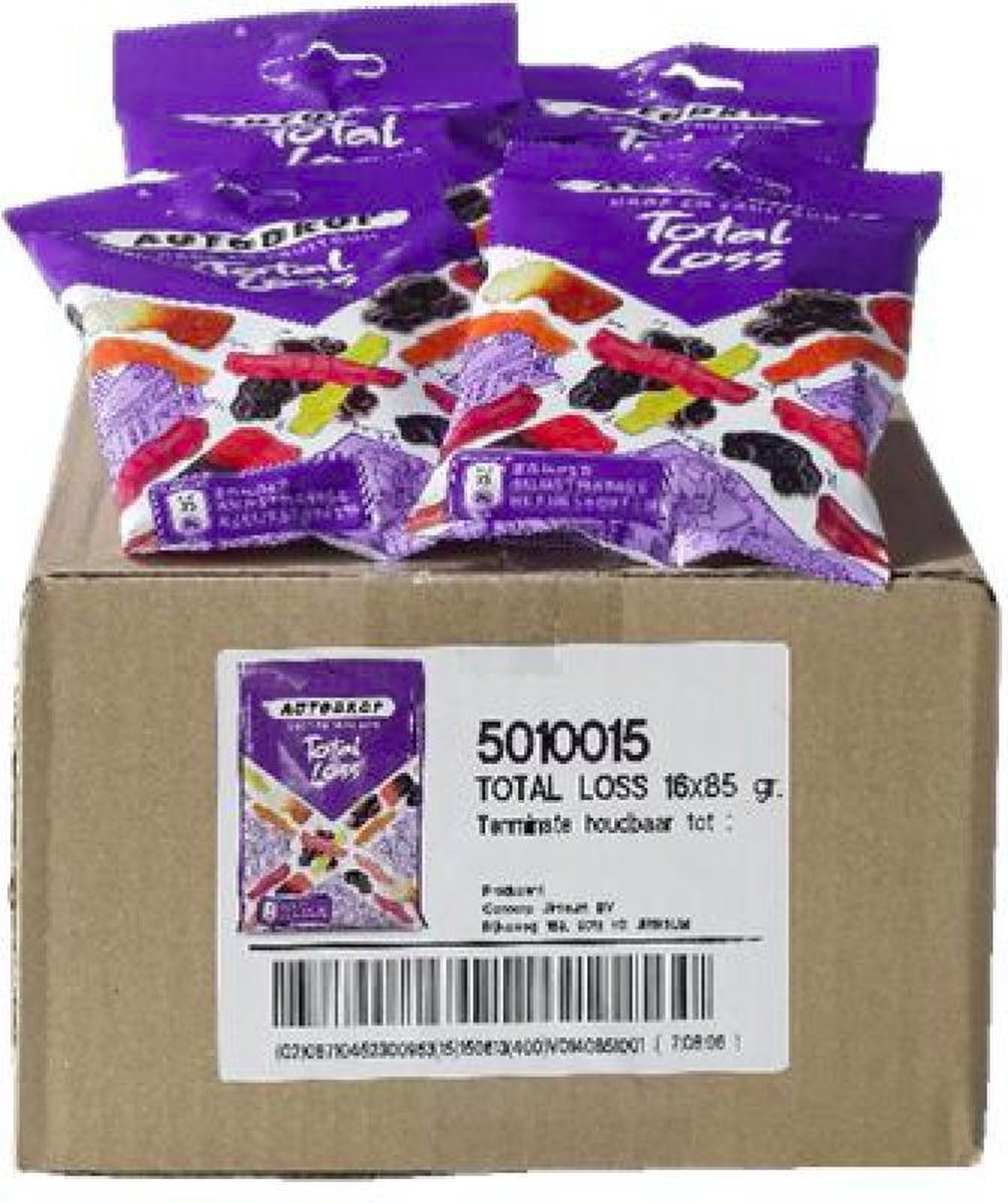 Autodrop total loss snoep 16 x 85 gram | bol.com