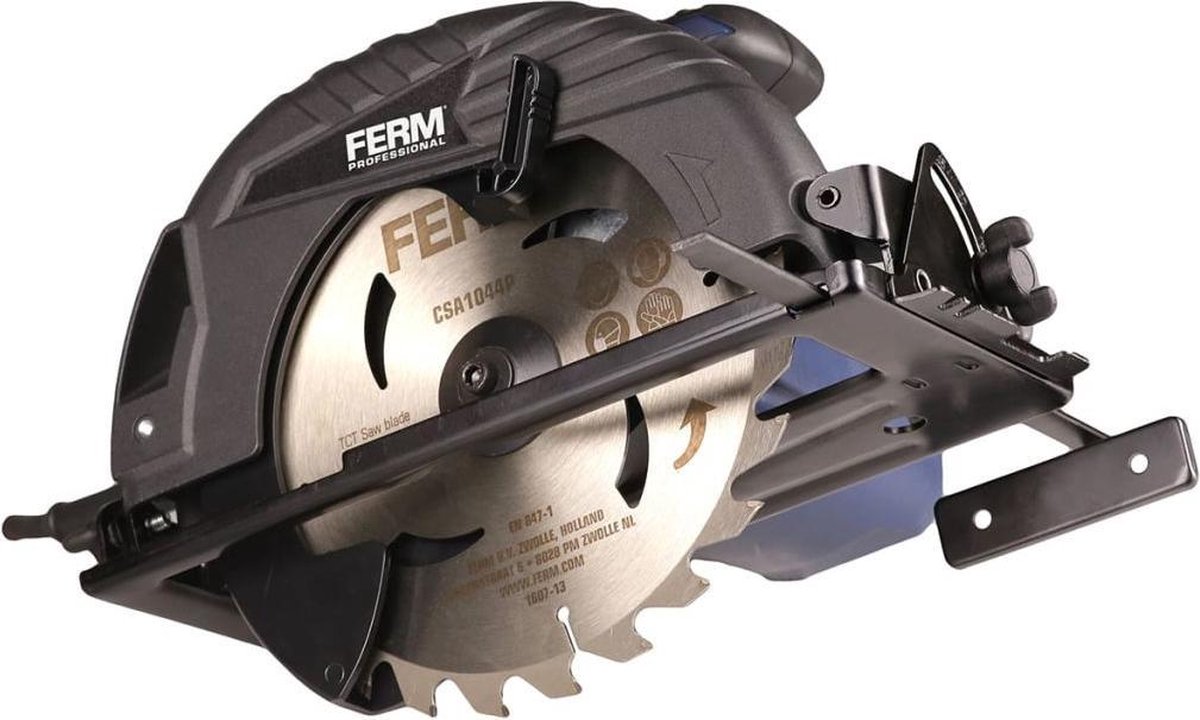 FERM CSM1041P Professionele Cirkelzaag 1050W - 190mm - Incl. Zaagblad ...