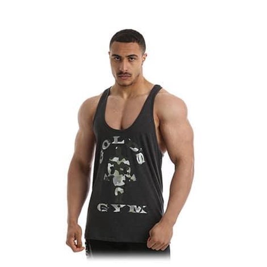 Gold's Gym Gold's Stringer Dark Grey | bol