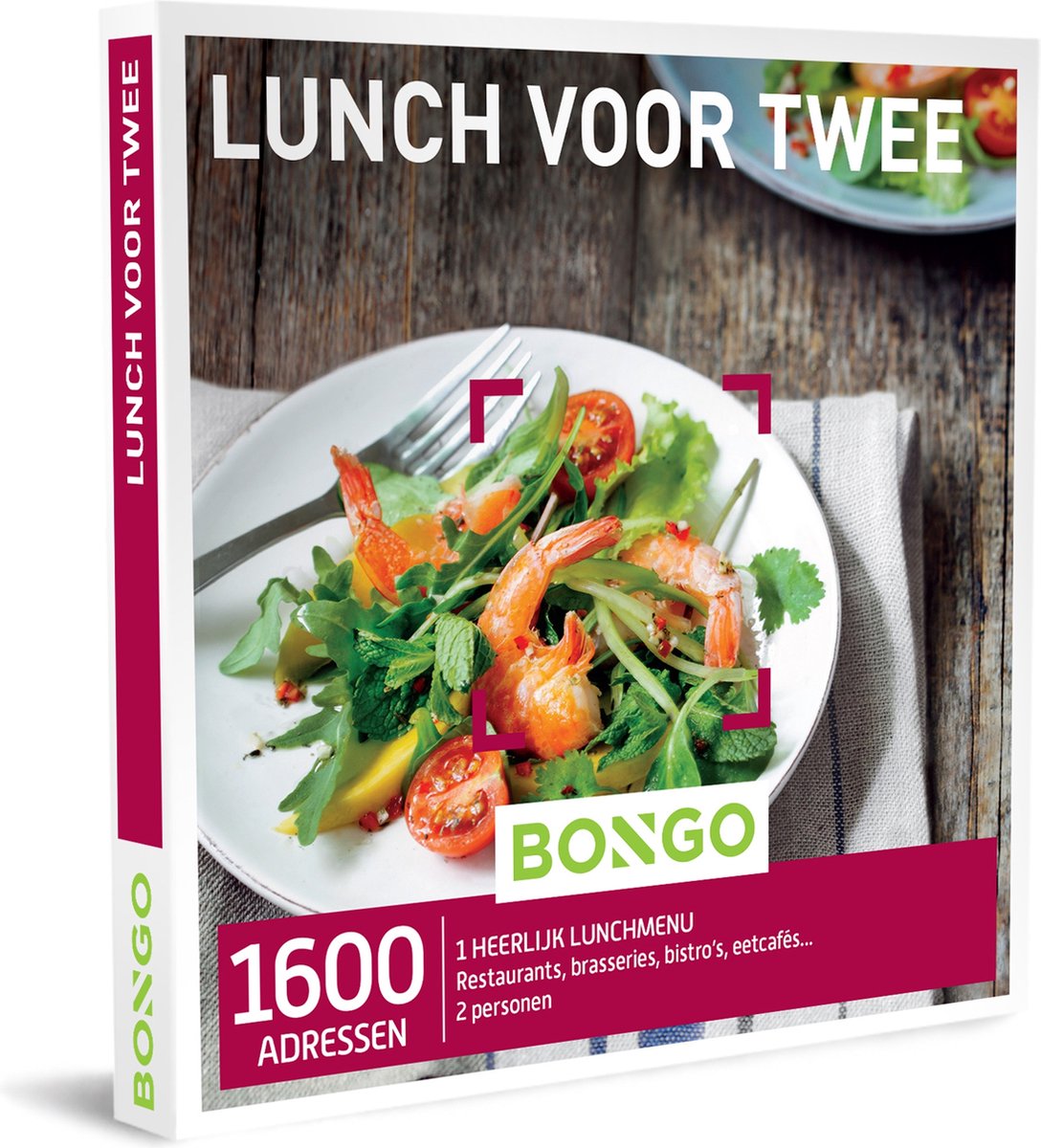 Bongo Bon België - Lunch voor Twee Cadeaubon - Cadeaukaart : 1600 ...