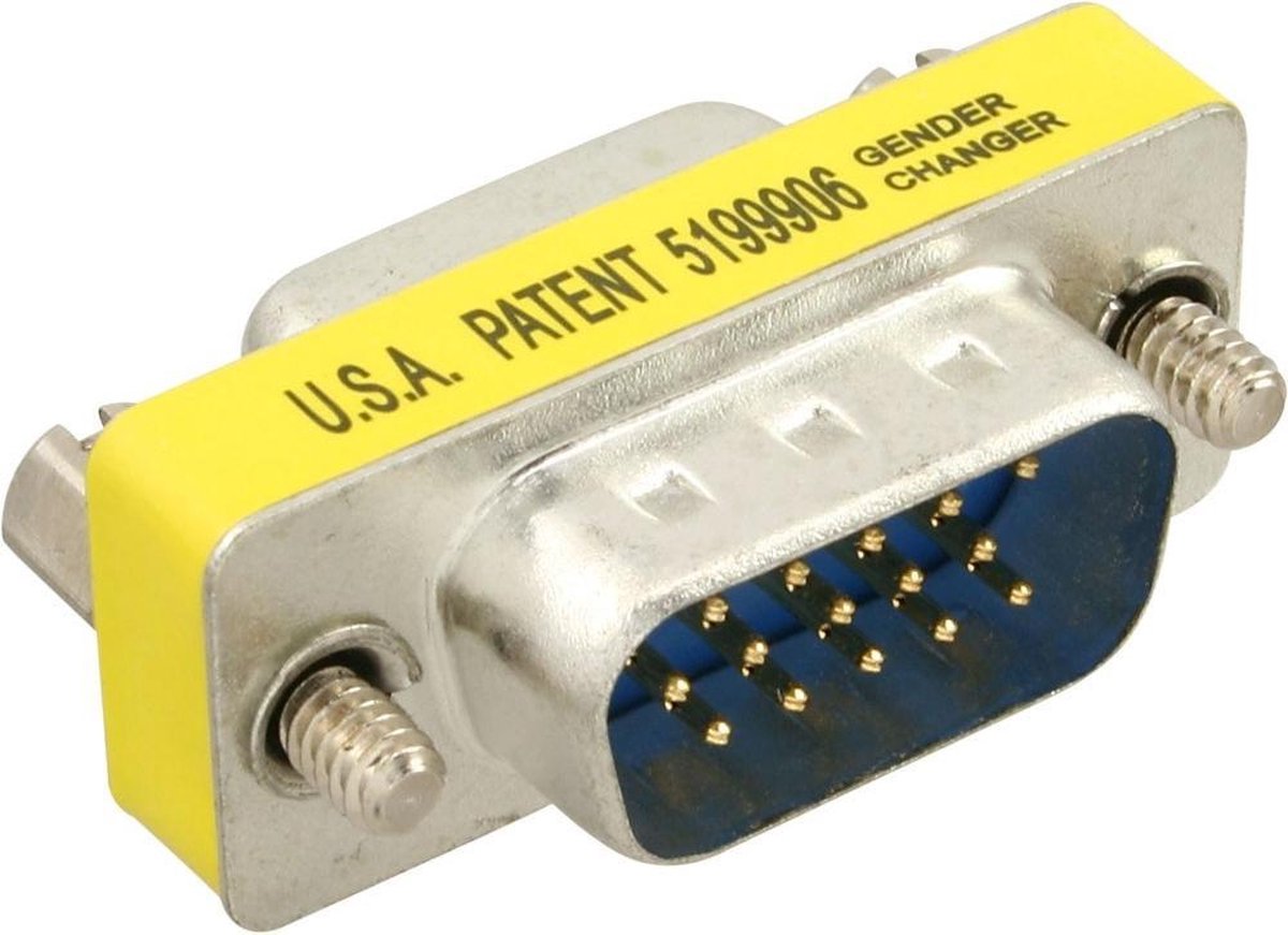 VGA-Adapter VGA Male - VGA Female 15-Pins Metaal | bol.com