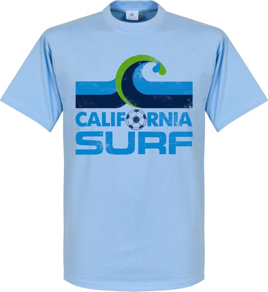 California Surf T-Shirt - Lichtblauw - XL | bol