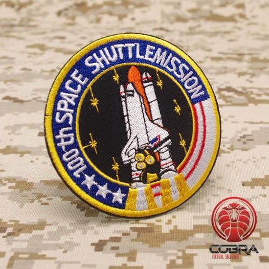 100th Space Shuttle Mission Nasa geborduurde iron on patch embleem | bol.com
