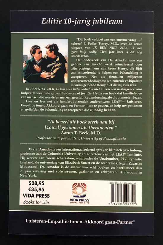 IK BEN NIET ZIEK. Ik heb geen hulp nodig! Dr. Xavier Amador, Dr. Xavier Amador |... | bol