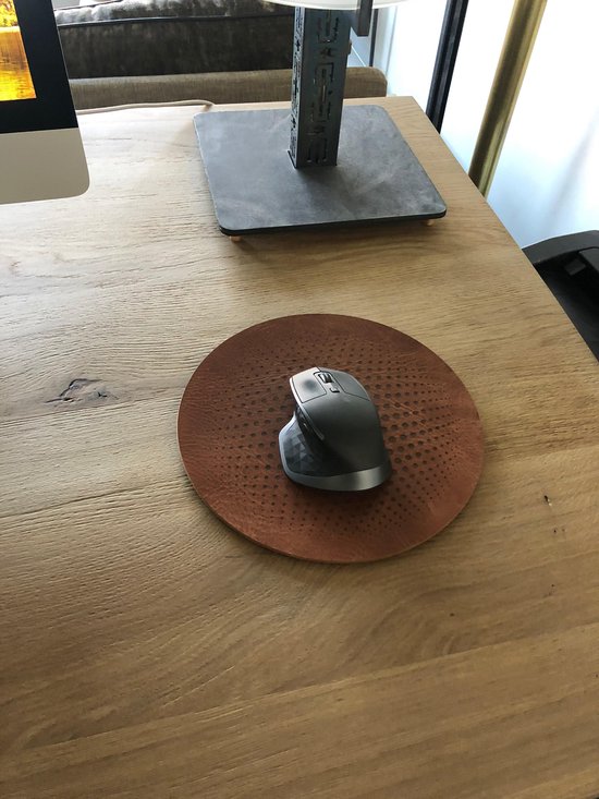 Design muismat rond - cognac | bol.com