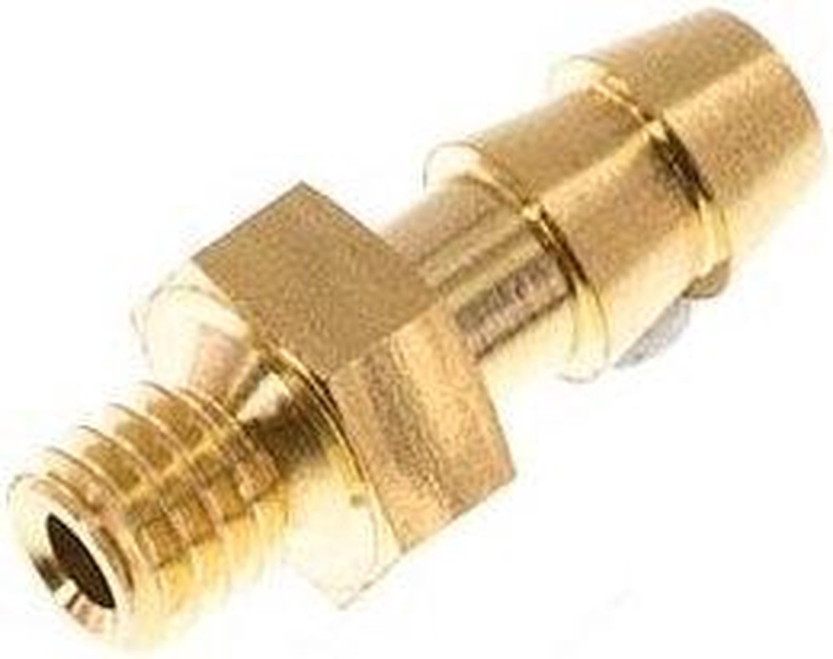 G 1/8'' Buitendraad x 6mm Messing Slangpilaar 16 Bar - FL2S-MH-B-018G-06-I | bol