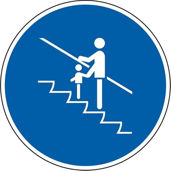 Kleine kinderen vasthouden verplicht sticker 100 mm | bol.com