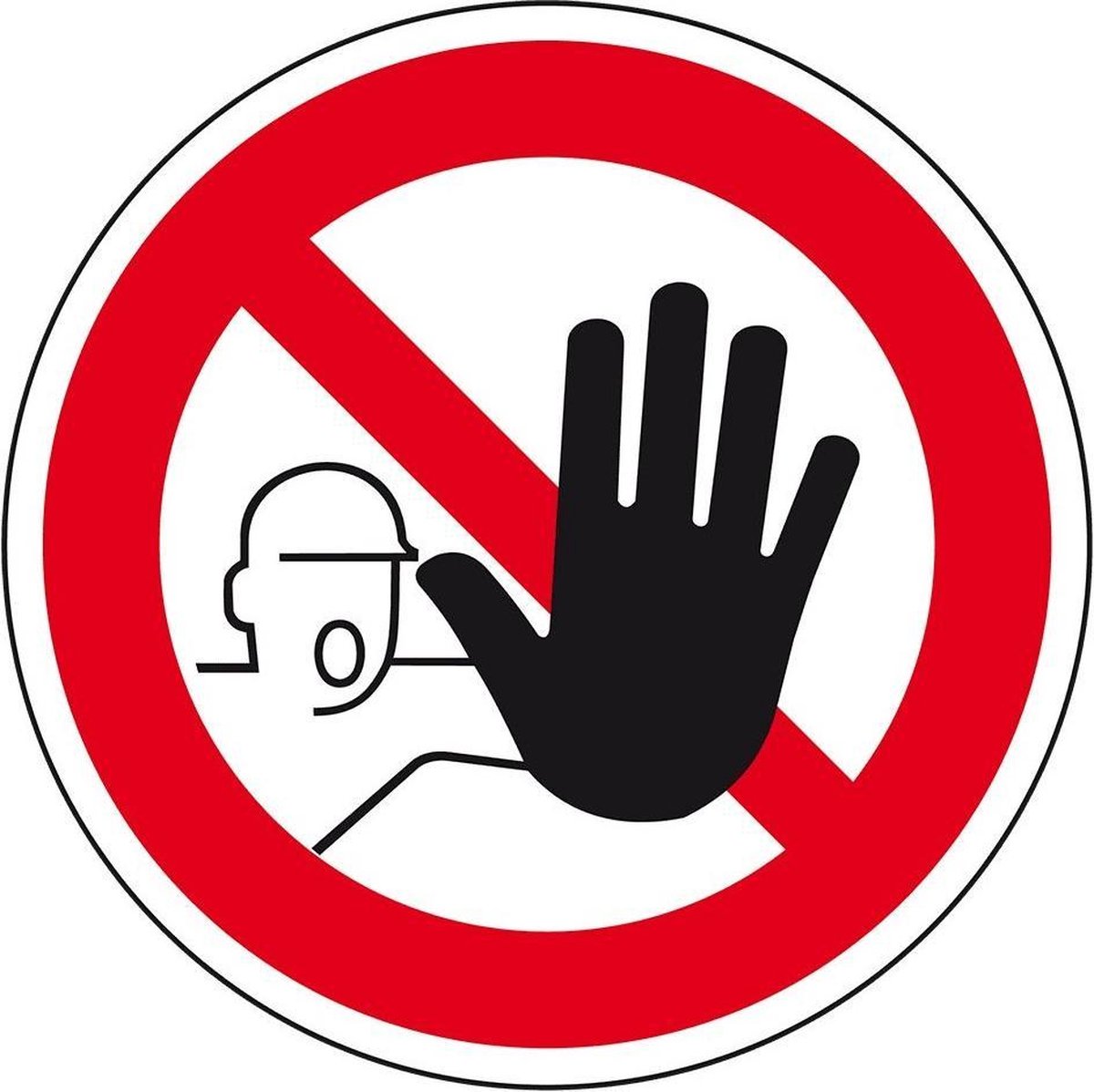 bol.com | Verbodsbord 'Verboden toegang voor onbevoegden', 200 mm ...