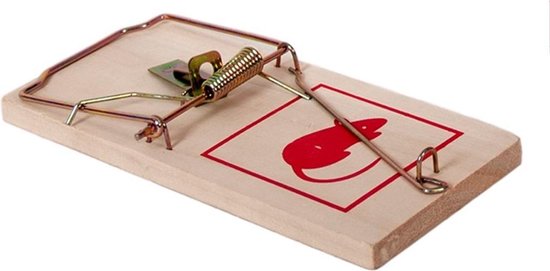 Muizenvallen 3 stuks - tegen ongedierte - muis - rat - hout - Val ...