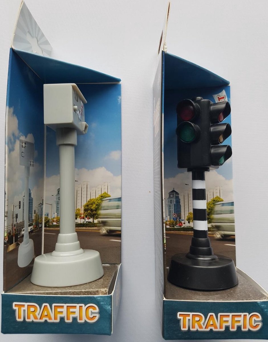 stoplicht en flitspaal 12 cm hoog | bol.com