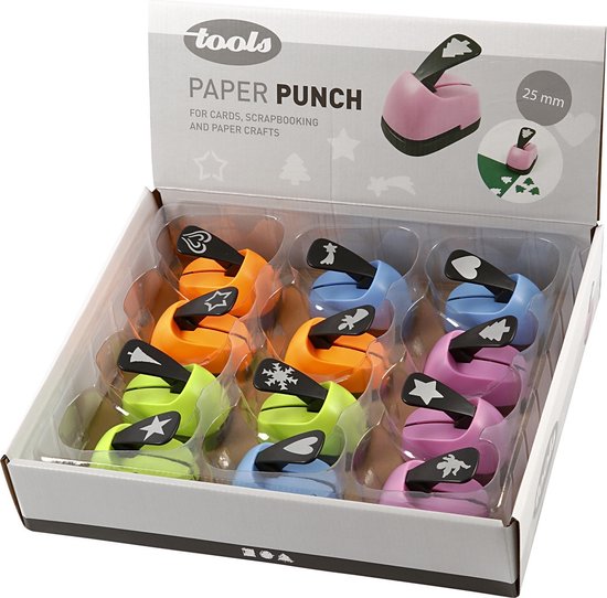 Papier ponsen, afm 25 mm, Kerst, 12 assorti | bol.com
