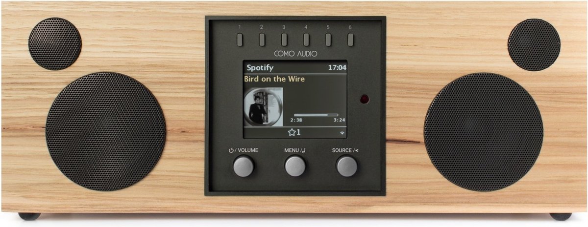 Como Audio Duetto Hickory DAB + / FM-radio met internetradio - | bol.com