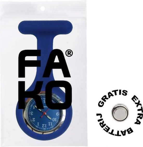 Fako® - Verpleegstershorloge - Zusterhorloge - Siliconen Deluxe ...