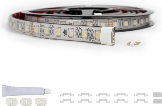 bol.com | Led strip 10 meter RGBW voor buiten complete set