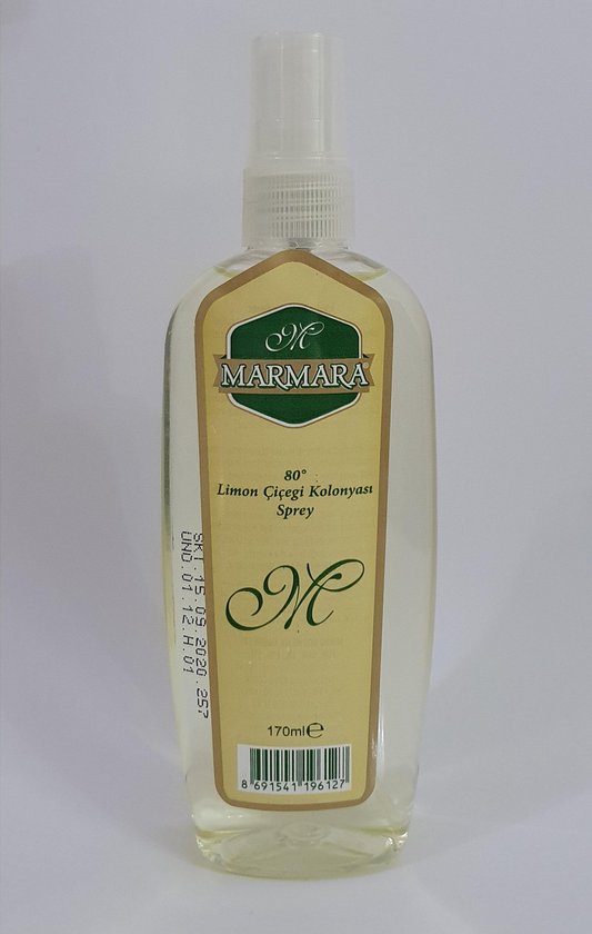 Marmara Eau de Cologne Limon Spray - 170 ml - 80% Alcohol | bol.com