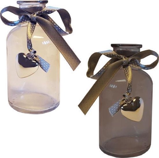 Deco Flessenset Met Hartje 5x10.5cm 2st | bol