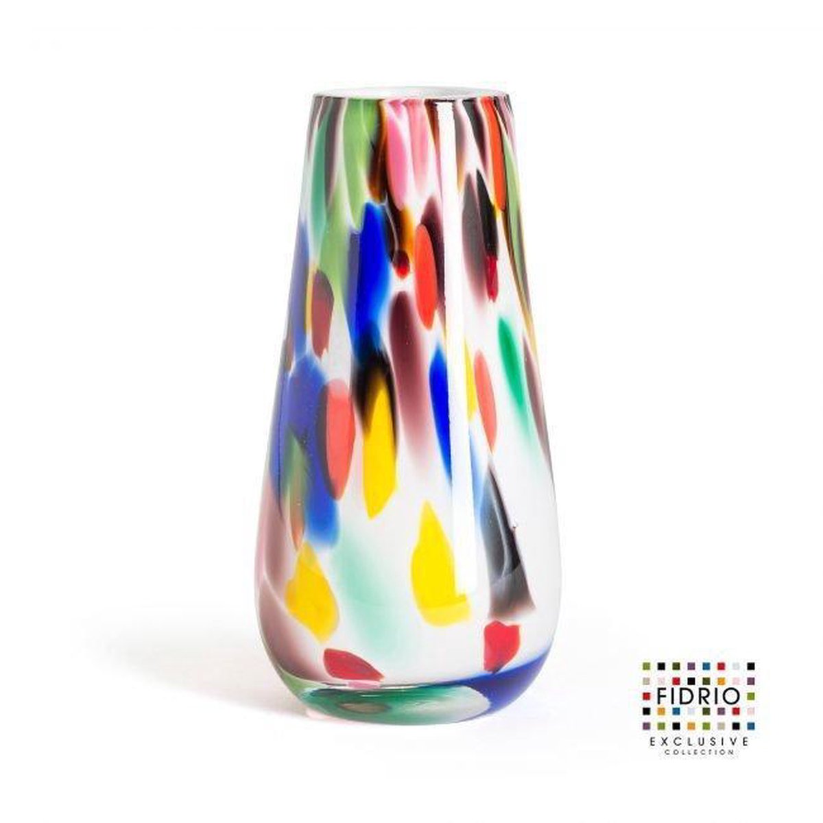 Vase design Gloriosa - Fidrio CANDY - verre, soufflé à la bouche - hauteur 15 cm | bol.com