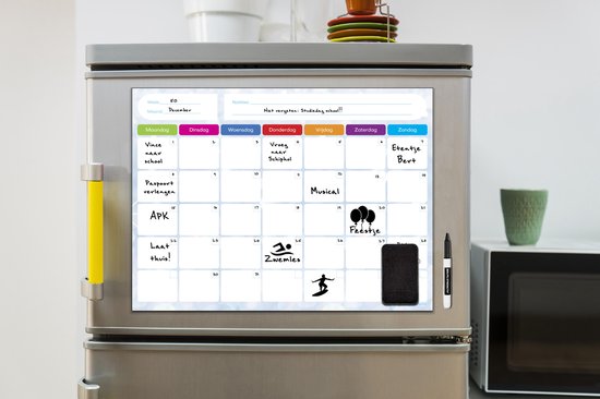 Magnetisch Weekplanner whiteboard (25) - A3 - Planbord - Dagplanner ...