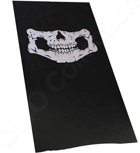 OWO - Doodshoofd gezichtsmasker mondkapje met skull print - motor ...